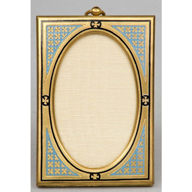 French Enameled & Gilded Frame | Chairish