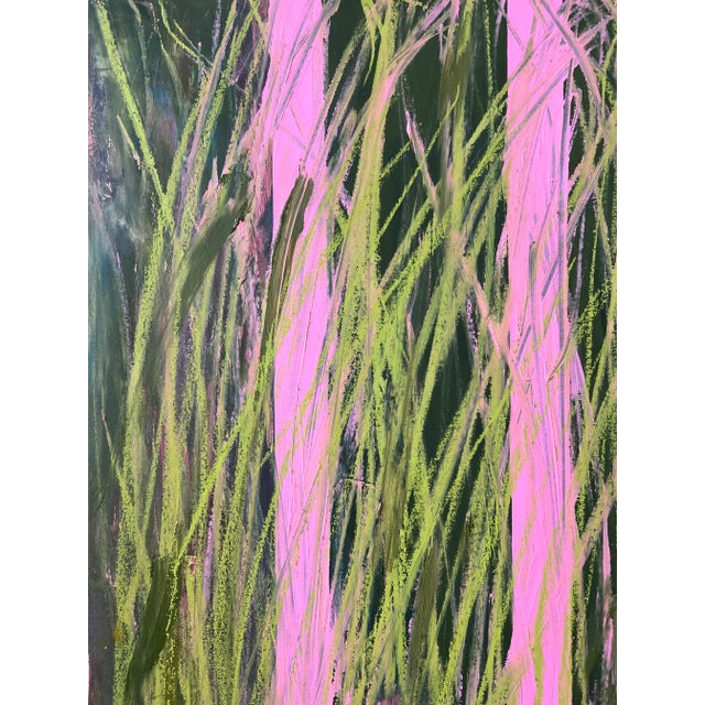 "Grass Four" Contemporary Original Expressionist Acrylic Painting by Lisa Lightman | Chairish