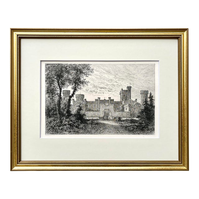 Antique French Etching French of Chateau De La Grange Fort by David ...