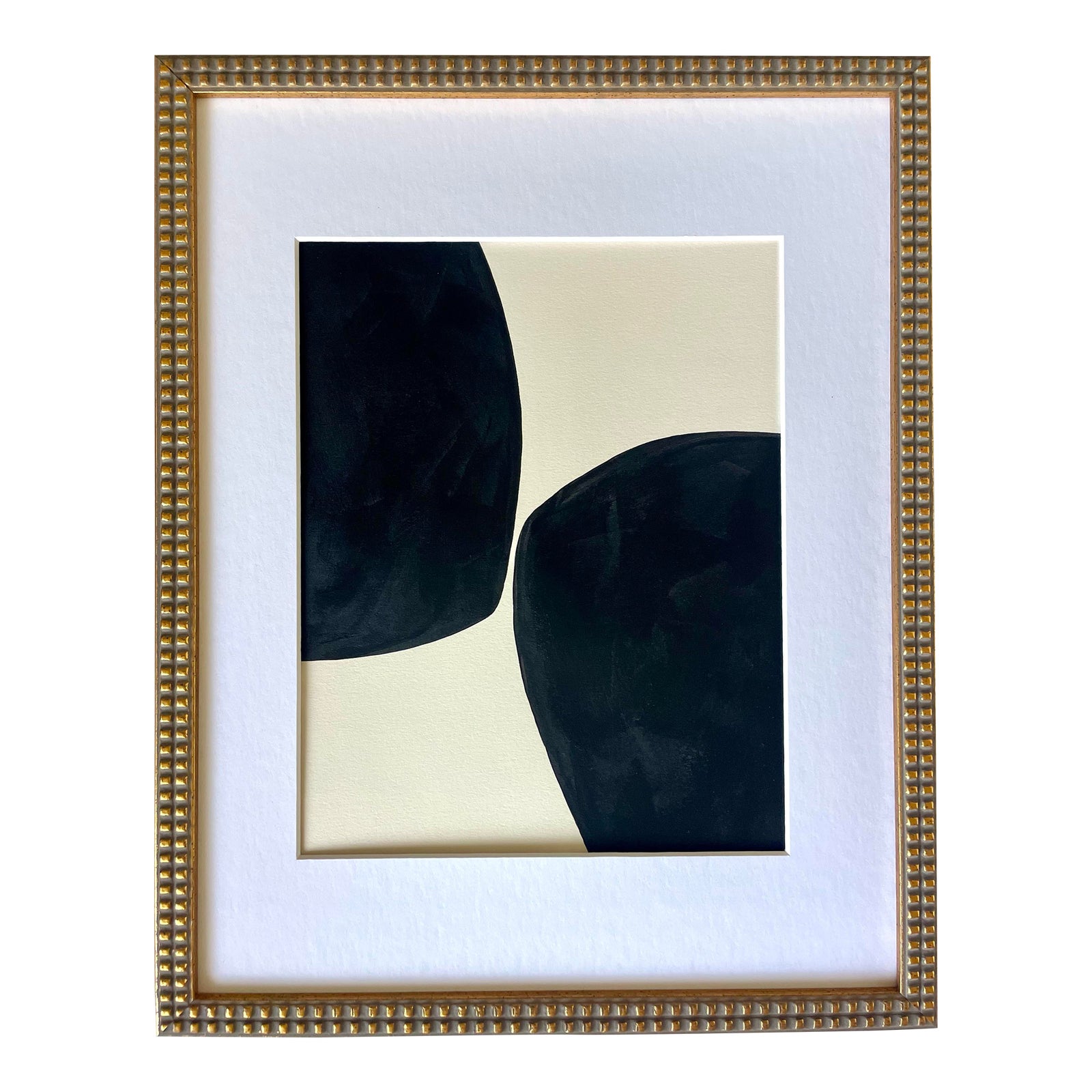 2025 "Curate" Abstract Minimalist Painting on Paper by Artist r.k. Red ...