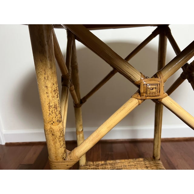 Mid 20th Century Vintage Mottled Bamboo French Directoire Style Bistro ...