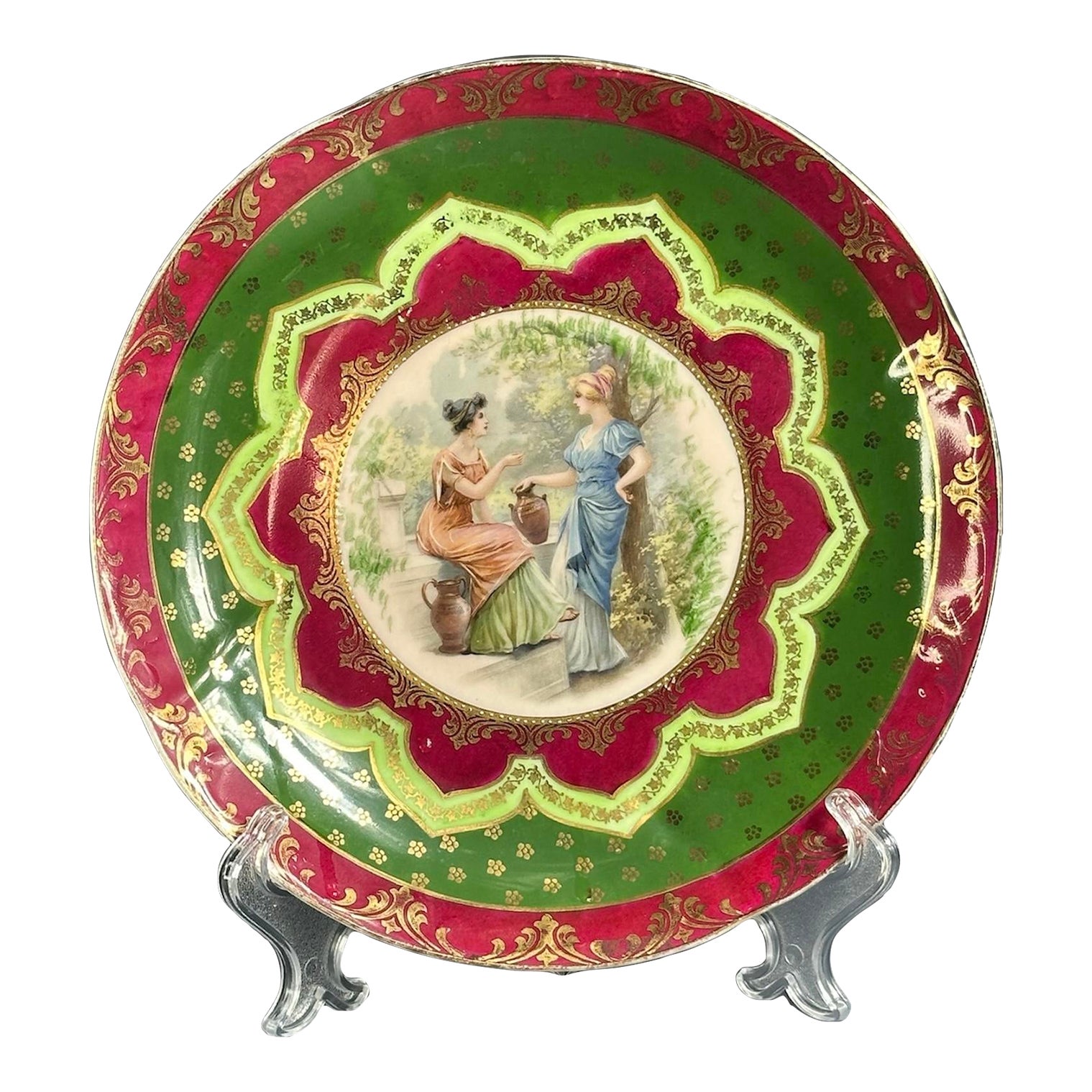 Vintage Plate Imperial Crown China Austria (Import Stamp "N" and Crown ...