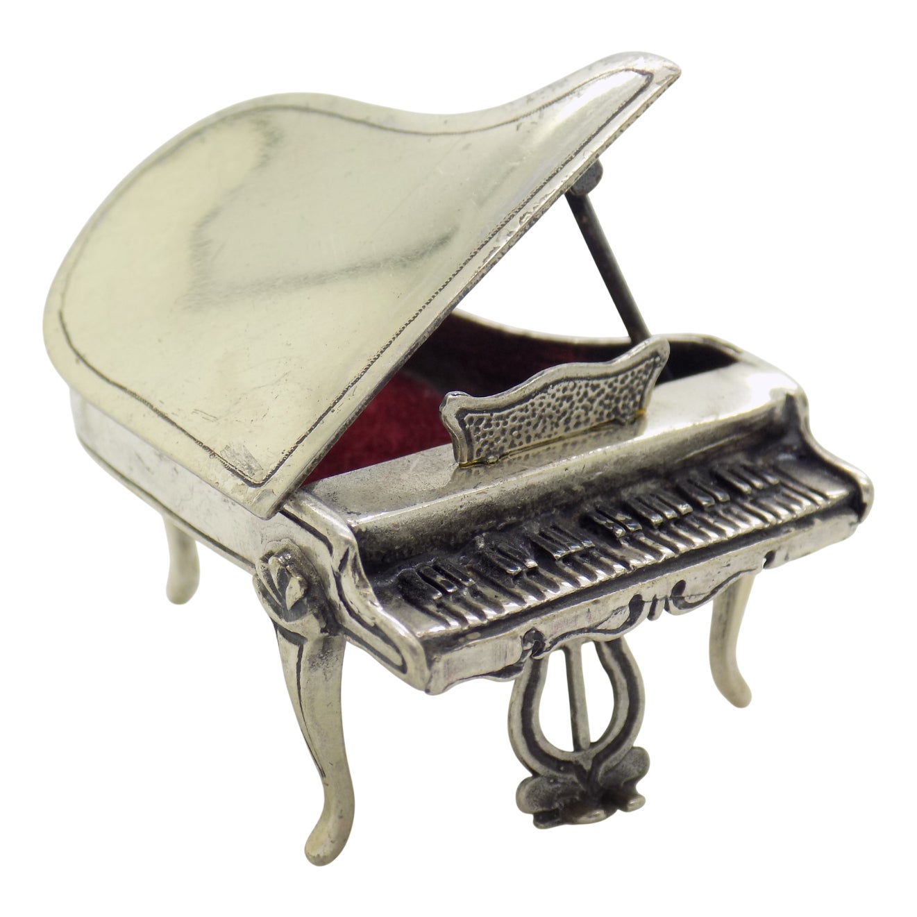 Vintage Italian Handmade Silver Piano Instrument Figurine, Tuscany ...