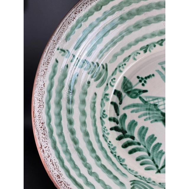 Large Spanish Fajalauza Ceramic Bowl from Lebrillo | Chairish