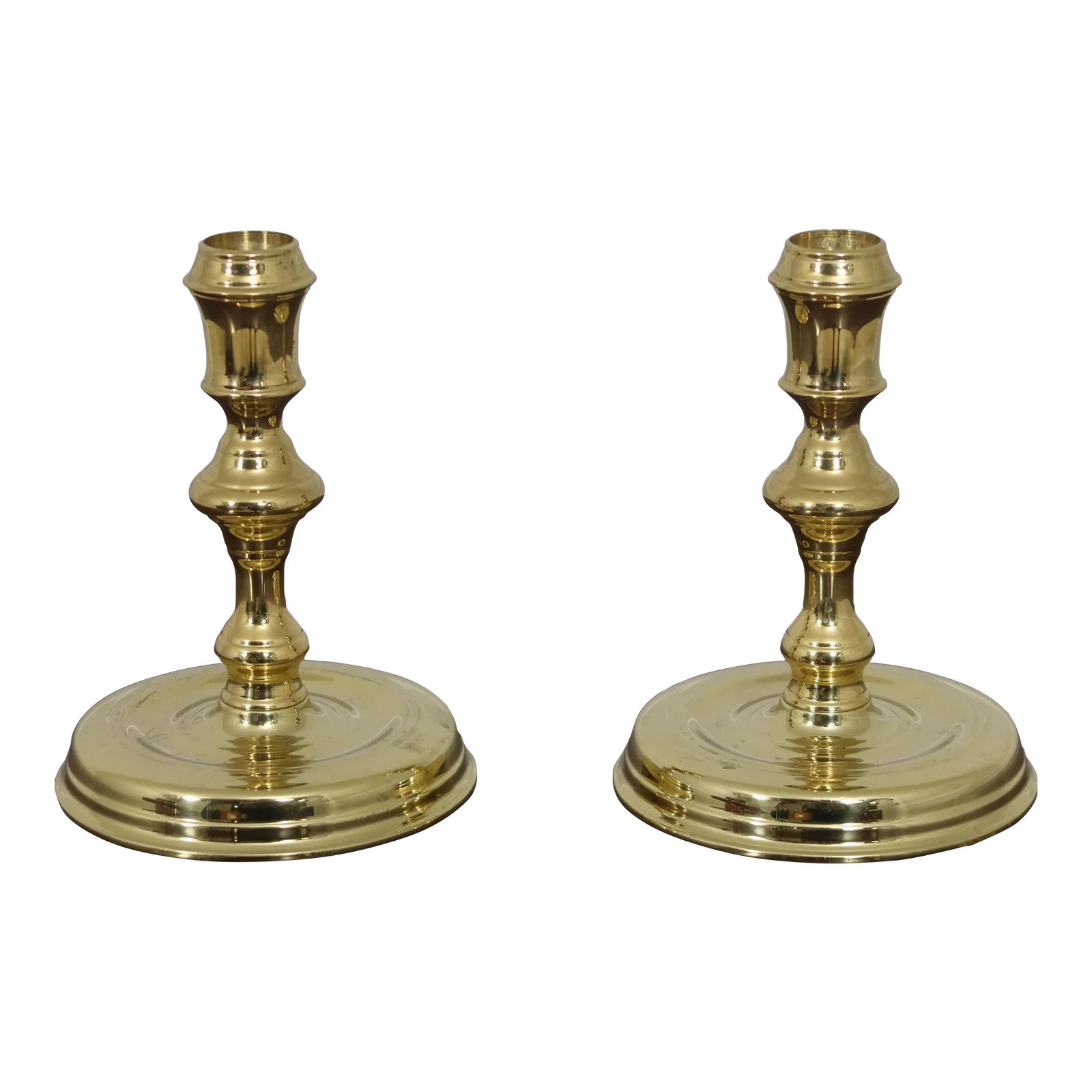 Pair Virginia Metalcrafters Cw-16-120 Colonial Williamsburg Brass ...