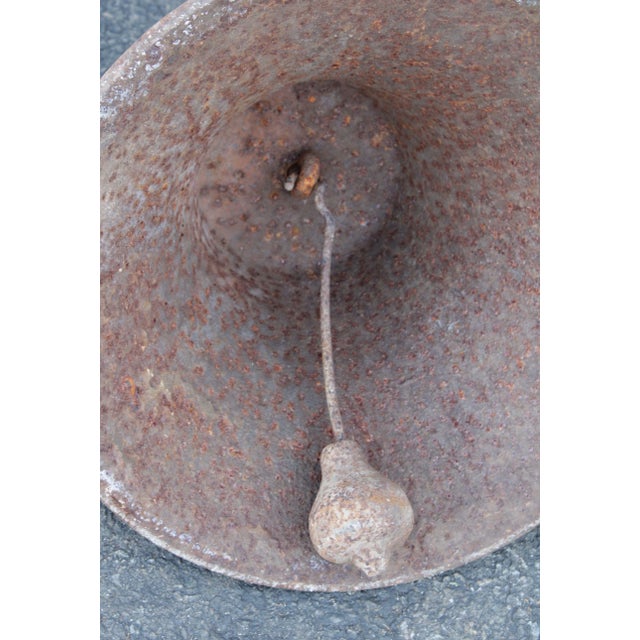 Antique 19th C. American Cast Iron Bell | Chairish
