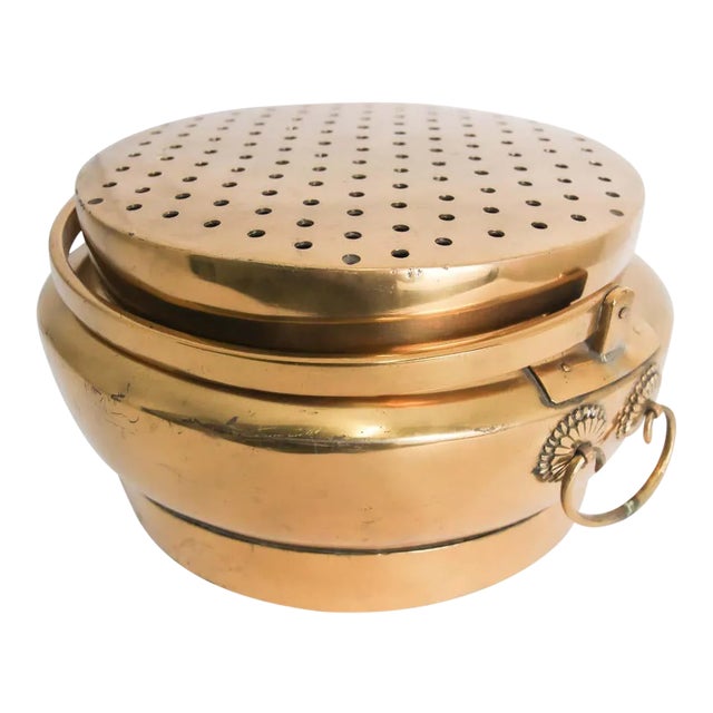 Antique Brass Chinese Brazier | Chairish