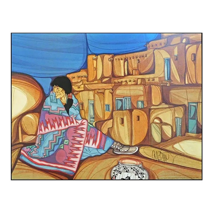 1990s Amado Pena "Taosena" Hand Signed Fine Art Print | Chairish