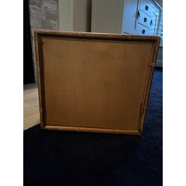 1950s Square Woven Rattan Trunk | Chairish