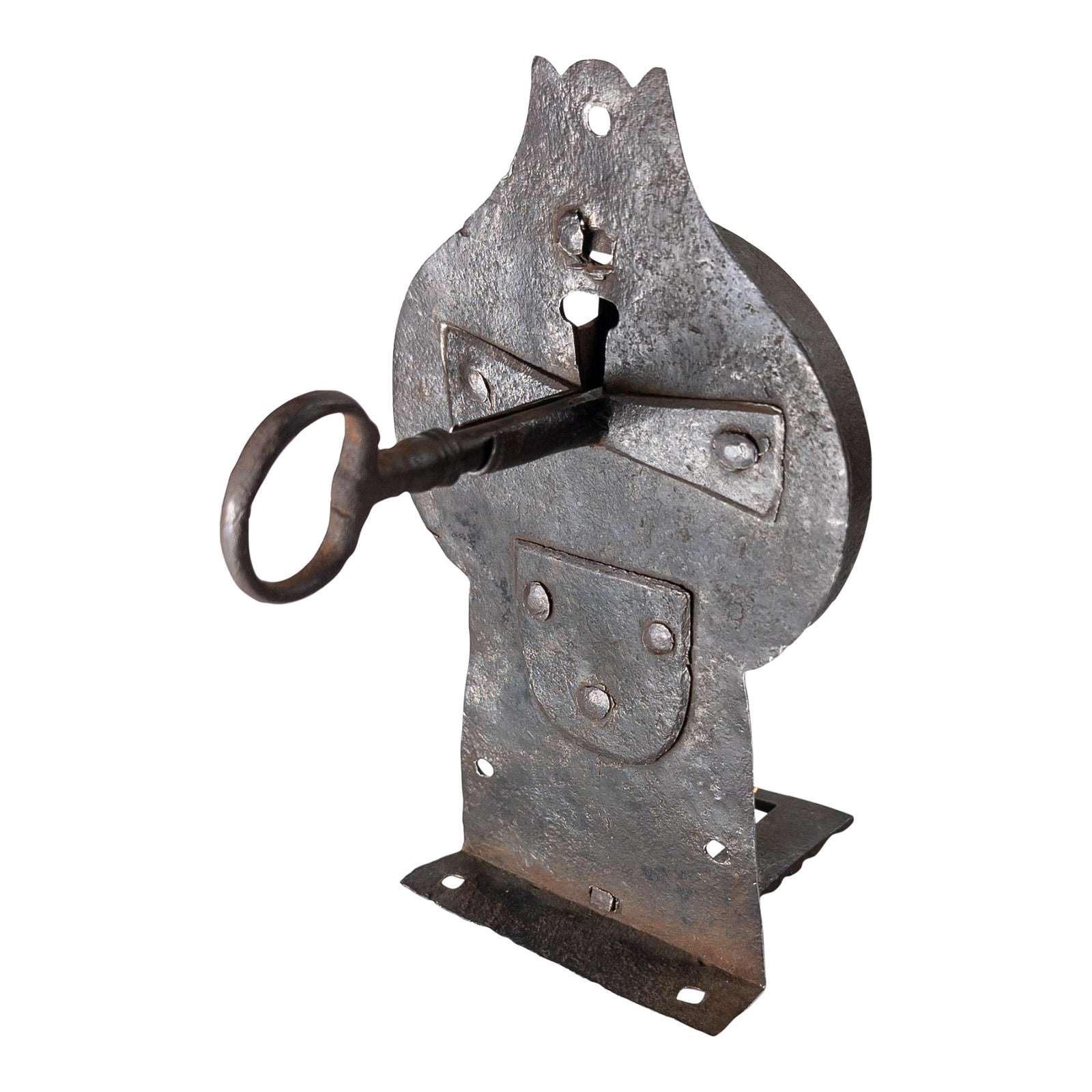 18th Century Sculptural Blacksmith Door Lock From a Hudson Valley Dutch ...