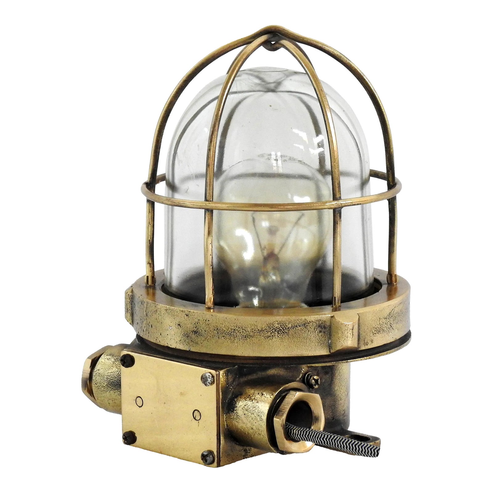 Vintage Nautical Solid Brass Passageway Light Bulkhead Celling/Wall ...