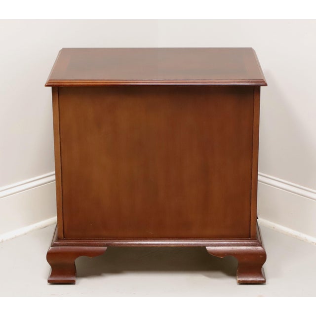 Bernhardt Centennial Inlaid Banded Mahogany Chippendale Chairside Chest ...