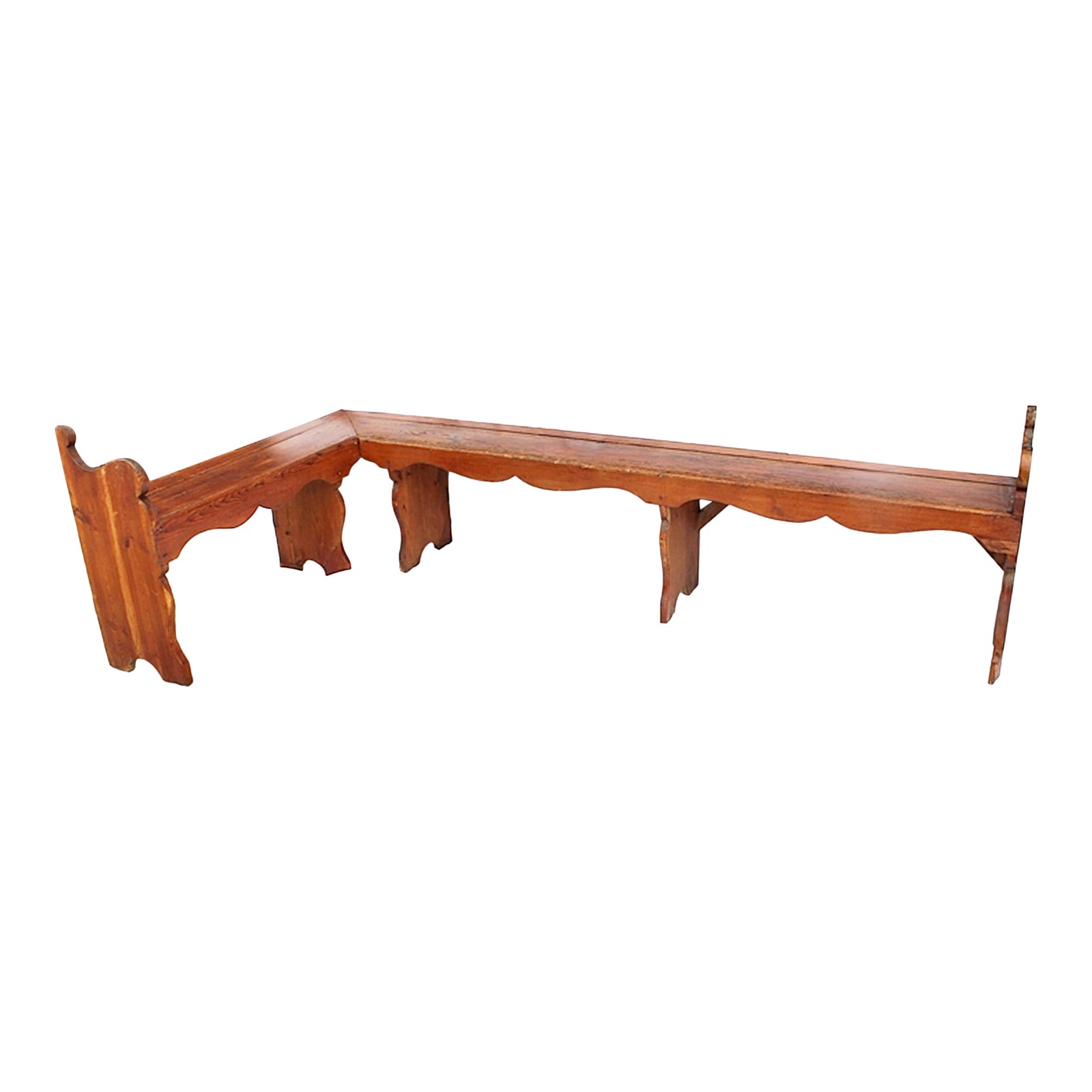 Antique Danish L-Shape Bench | Chairish