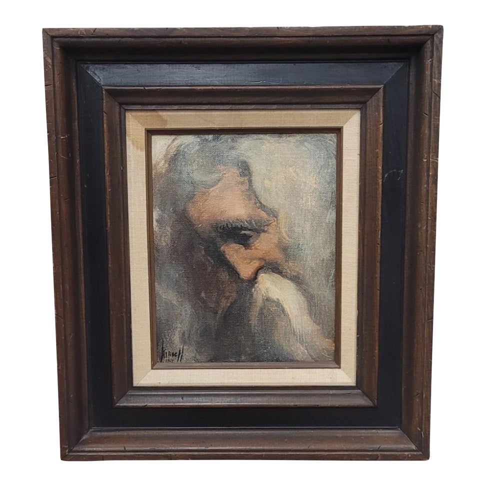 1970s Oil Painting of Moses by Frederick Dwight Kirsch | Chairish