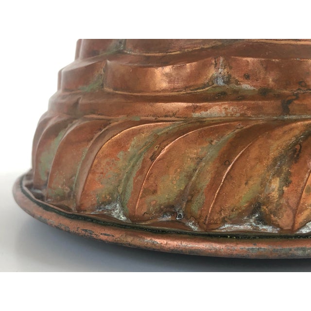 Antique Copper Bakers Cake Savoy Mold | Chairish