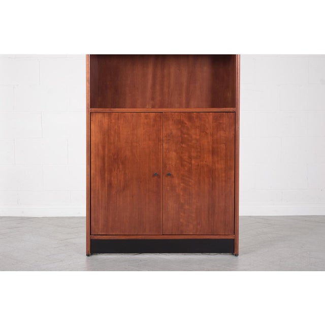 Restored Mid-Century Modern Walnut Bookcase | Chairish