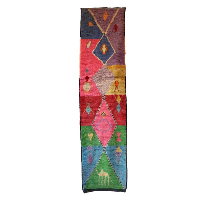 Colorful Moroccan Runner Rug - 2'8" X 11'2" Ft | Chairish