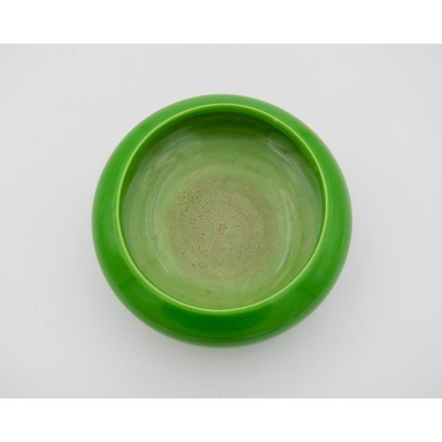 An English Art Deco Green Bowl From Bretby Art Pottery | Chairish