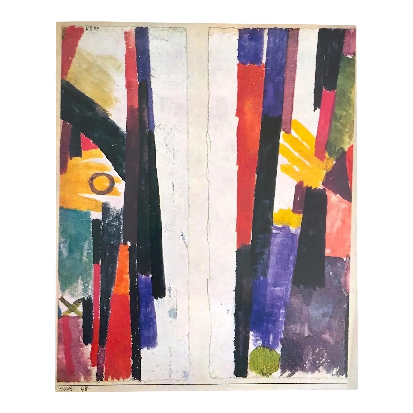 Paul Klee Vintage 1967 Modernist Lithograph Print " Anatomy of ...