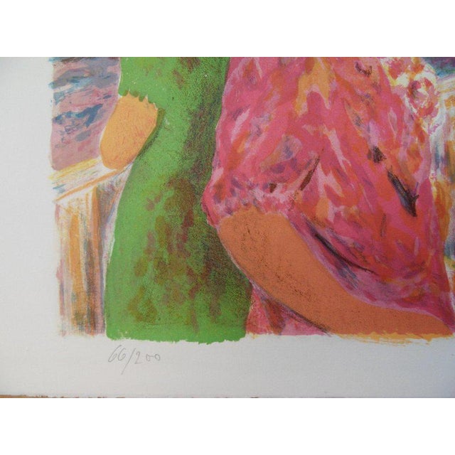 Elyane Addari, Diner au port, Lithograph | Chairish
