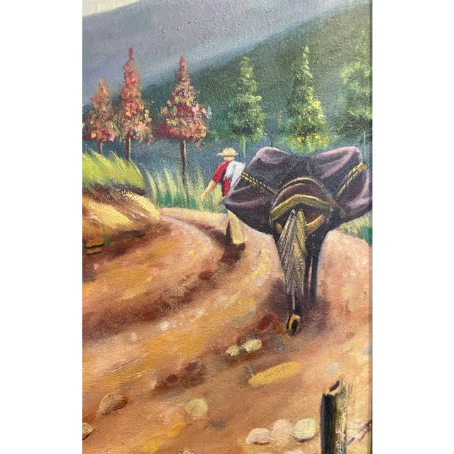 "Bus Ride" Colombian Folk Art Signed Berrio | Chairish