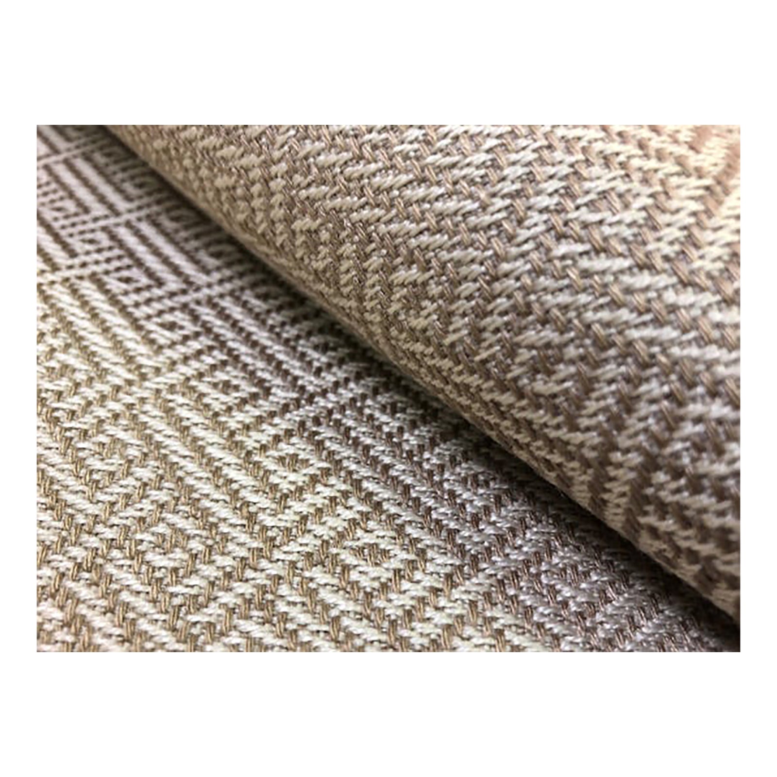 Remnant Schumacher Picard Weave Greige Designer Greek Key Geometric ...