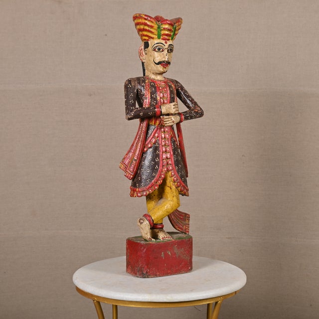 Vintage Traditional Handcrafted Rajasthani Cultural Man Figurine Indian ...