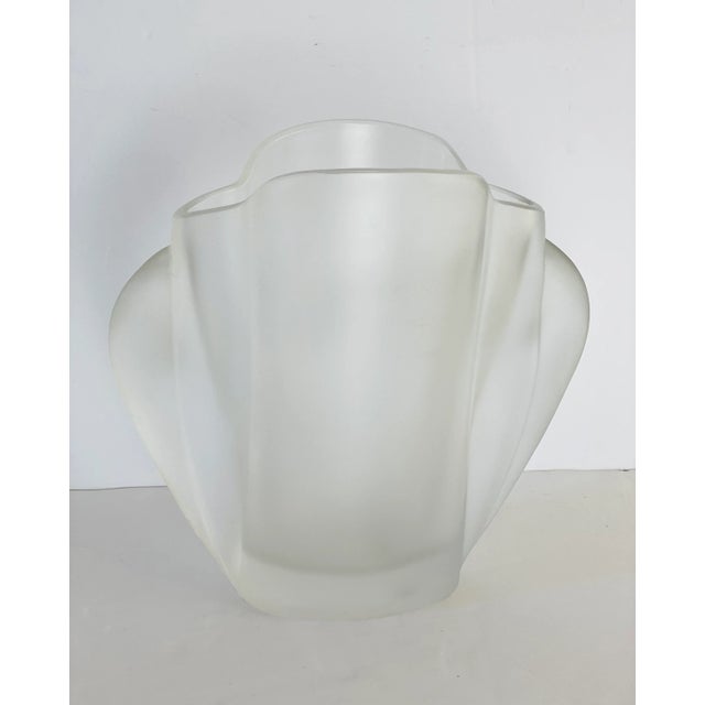 1980s Art Deco Mario Cioni Crystal Woman Vase | Chairish