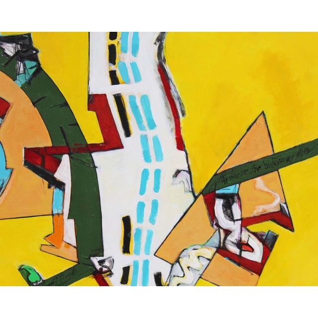 2012 “My Way or the Highway” Abstract Mixed Media Painting Signed by ...