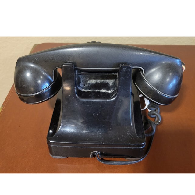 Antique Western Electric Art Deco Bakelite Telephone | Chairish