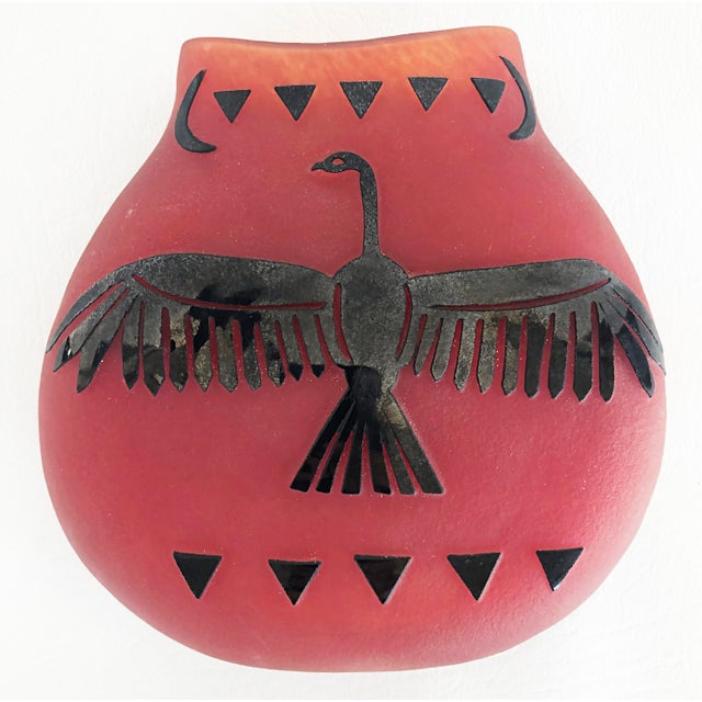 Claire Raab Cameo Art Glass Vase, Signed, December 1992 | Chairish