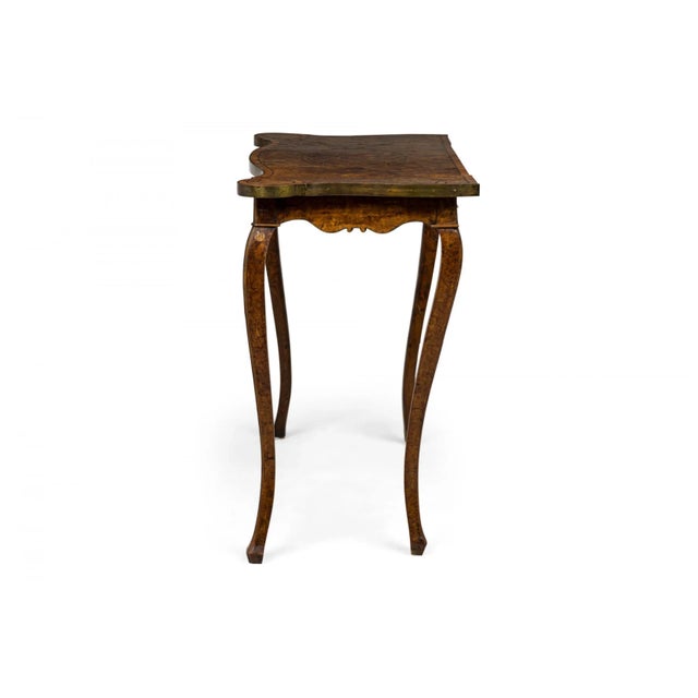 Antique Dutch Elm Inlaid Brass Bound Console Table Chairish