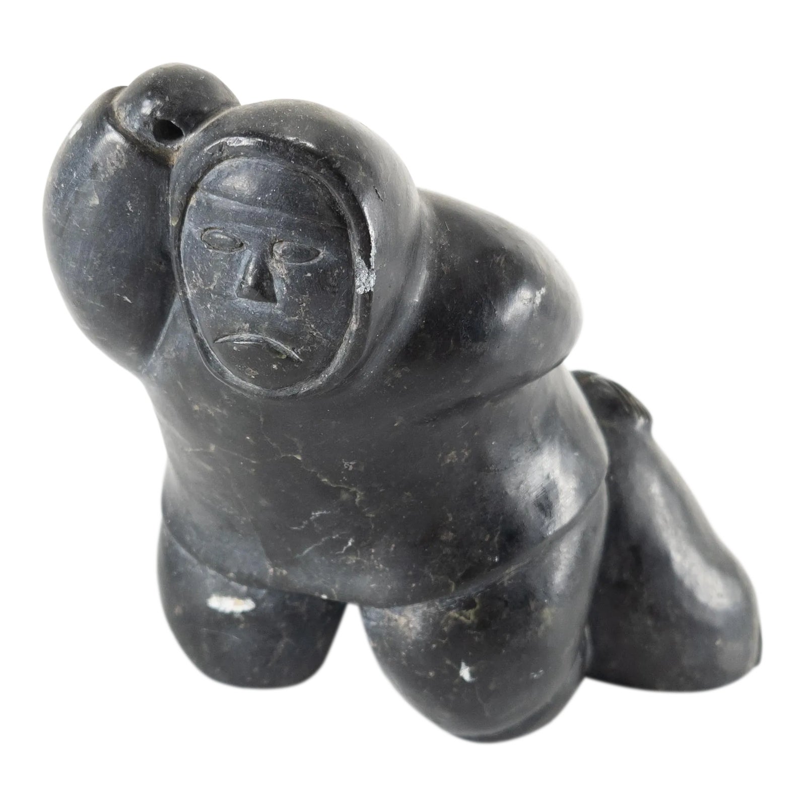 Native American Indian Eskimo Inuit Style Stone Carving | Chairish