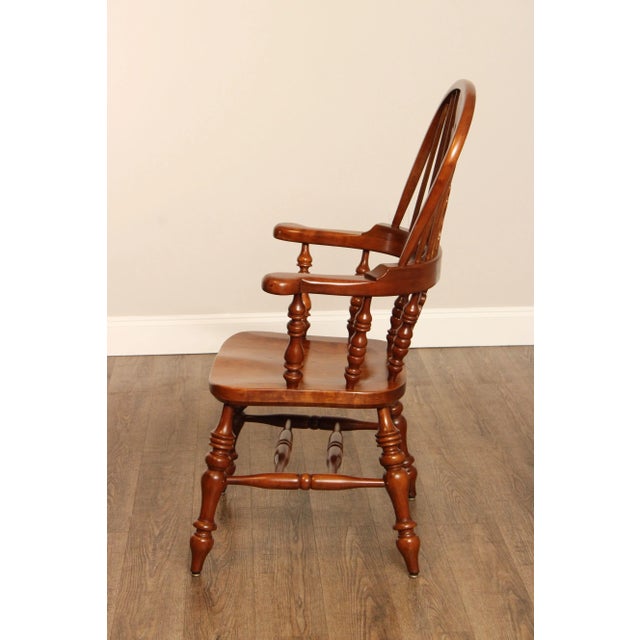 Vintage Leopold Stickley Cherry Windsor Armchairs - A Pair | Chairish