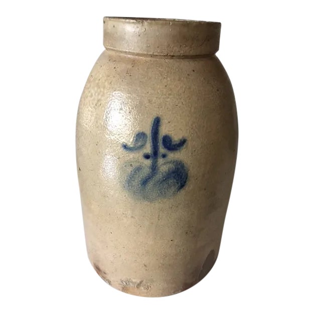 Antique Apple Crock Jug | Chairish