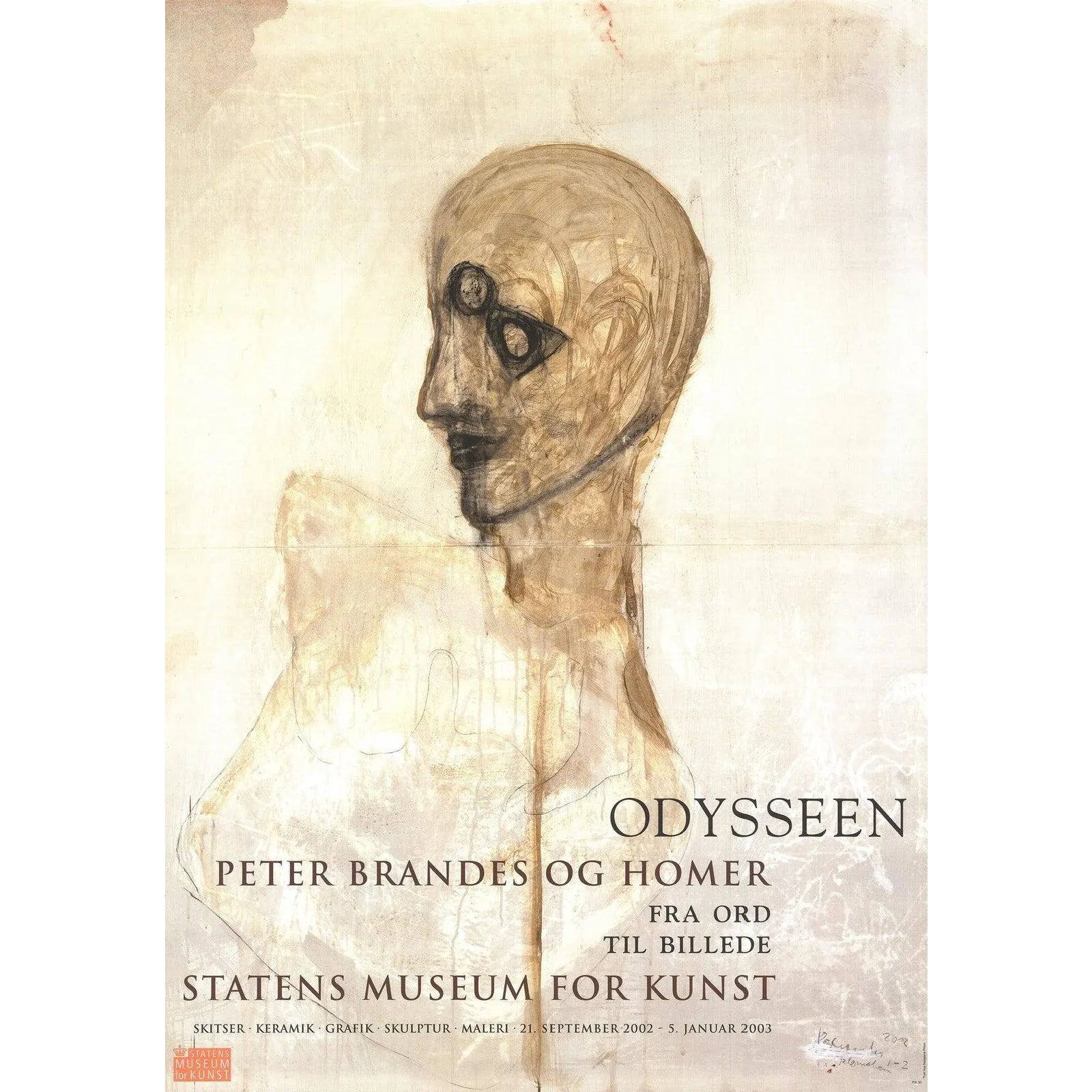 2003 Peter Brandes 'OG Homer' Denmark Offset Lithograph | Chairish