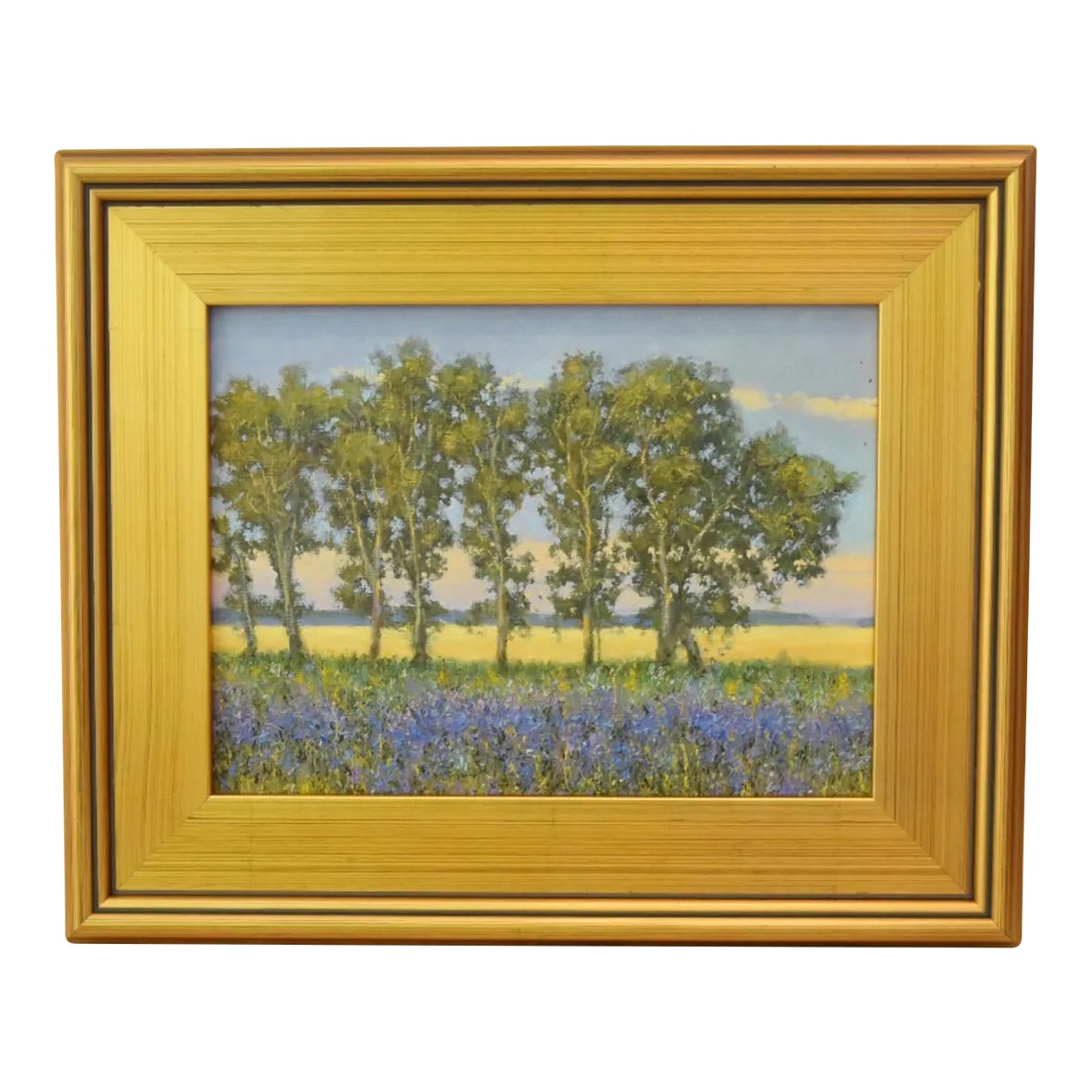 Impressionist Trees and Floral Landscape Oil Painting Including the ...