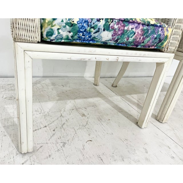 Vintage Wicker Ficks Reed Arm Chairs- a Pair | Chairish