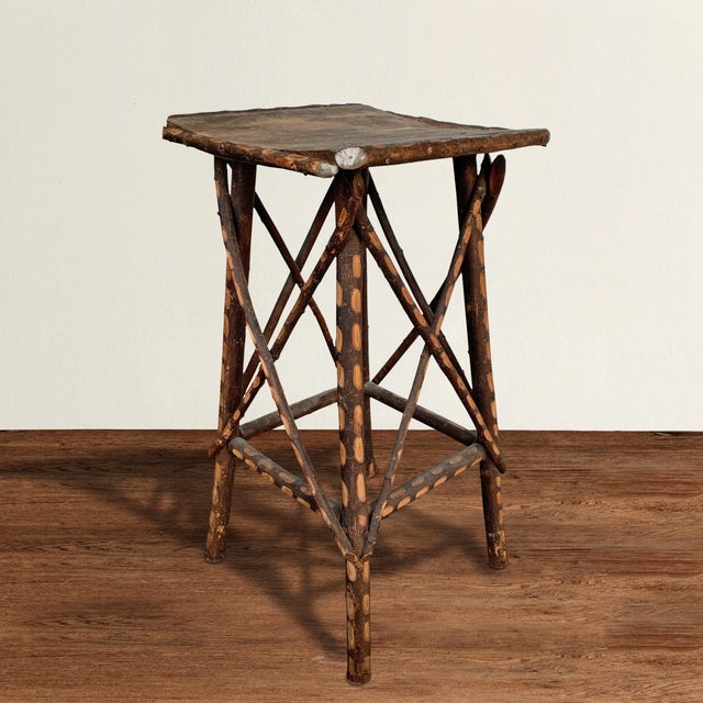 Early 20th Century Adirondack-Style Twig Table | Chairish