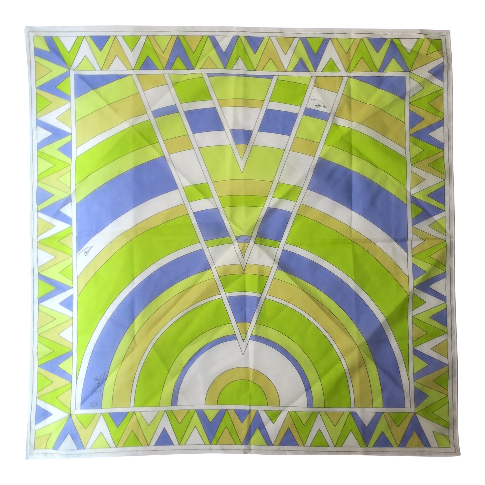 Late 20th Century Emilio Pucci Scarf Neck, Head or Handbag | Chairish