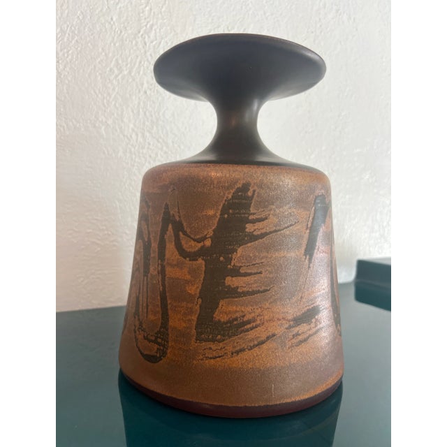 Robert Maxwell for Designs West Stoneware Vase | Chairish