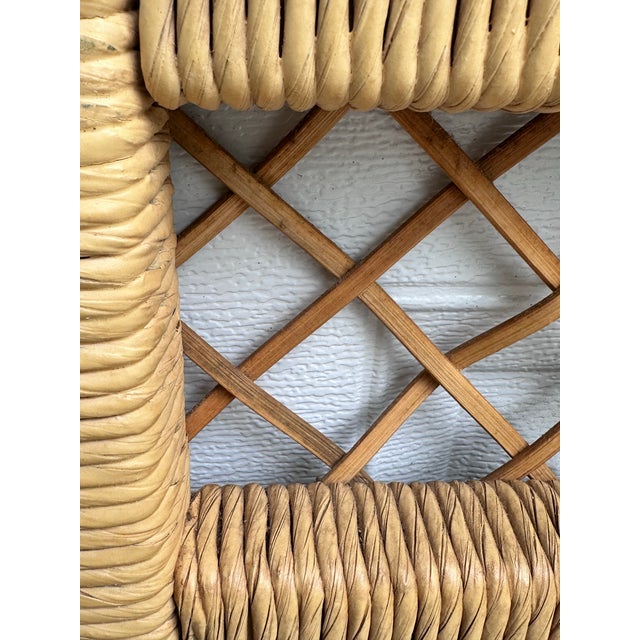 Henry Link Wicker Twin Headboards- A Pair | Chairish