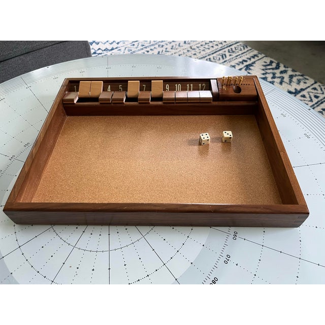 Vintage Abercrombie & Fitch Walnut "Shut the Box" Clapper Game Board ...