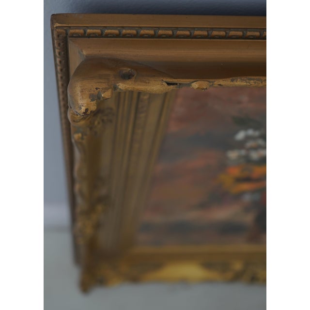 A.gollard Artist Signed Framed Floral Still Life Oil Painting on Canvas ...