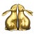 Mid 20th Century Brass Rabbit Bookends - a Pair | Chairish