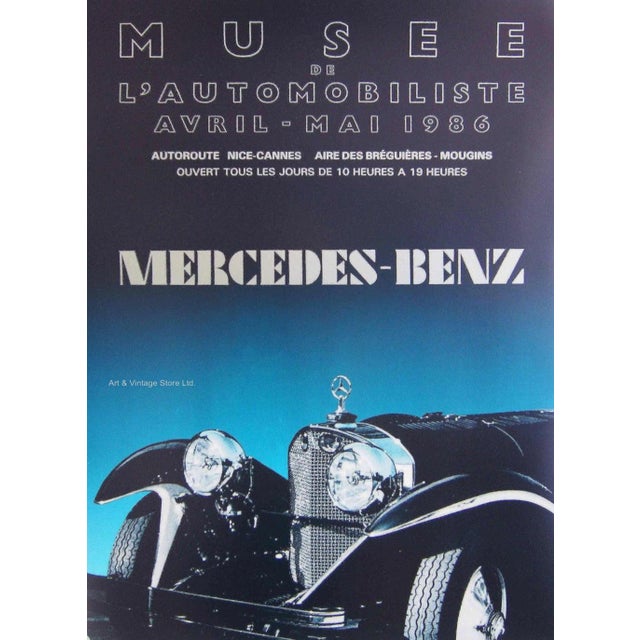 1986 Mercedes-Benz Poster | Chairish
