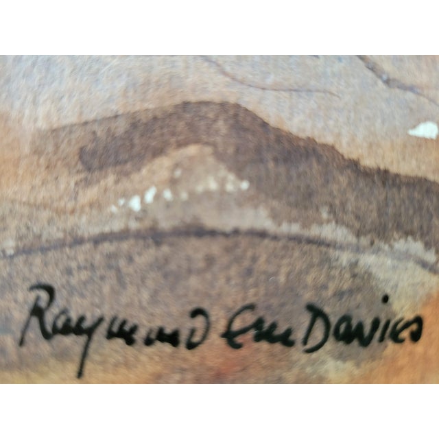 1990s Impressionist Style Beach Shoreline Watercolor Painting by ...