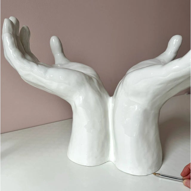 1970s Vintage Extra Large “Open Hands” Sculpture by Taste Setter for ...