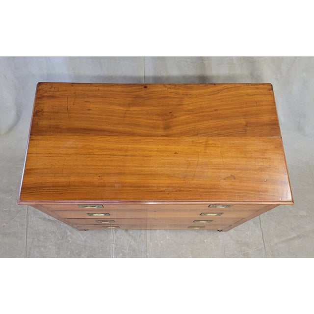 Antique Scottish or English Campaign Butler's Desk Chest of Drawers ...