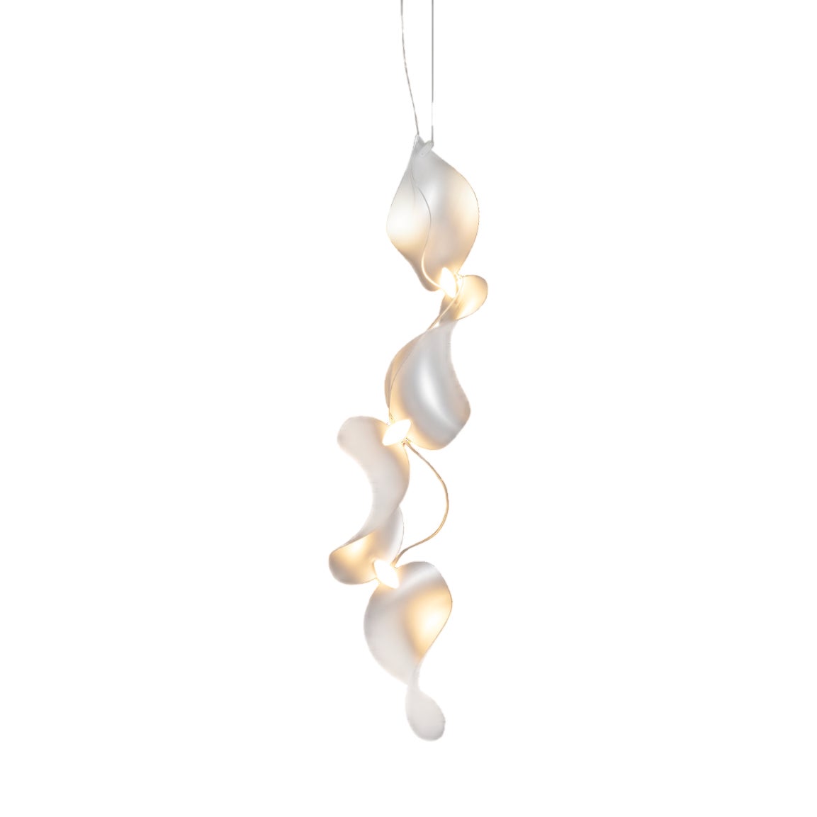 Dune 4 Vertical Line Light with Silver Anodized Shades by Daniel Becker ...